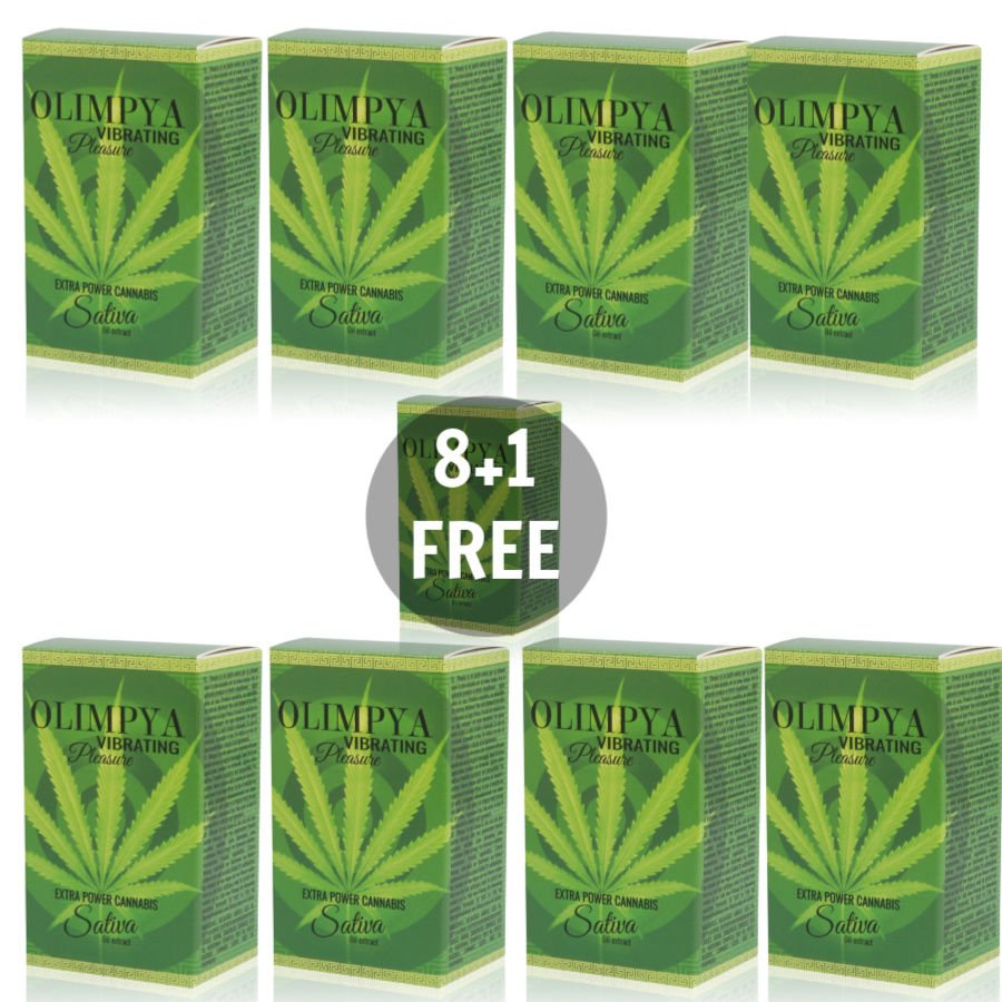Olimpya Vibrating Pleasure Extra Sativa Cannabis 8 + 1 Free