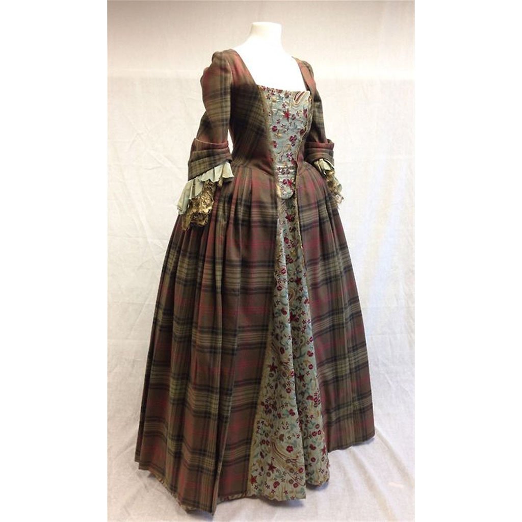 Outlander Claire Randall cosplay costume women scottish highland plaid ...