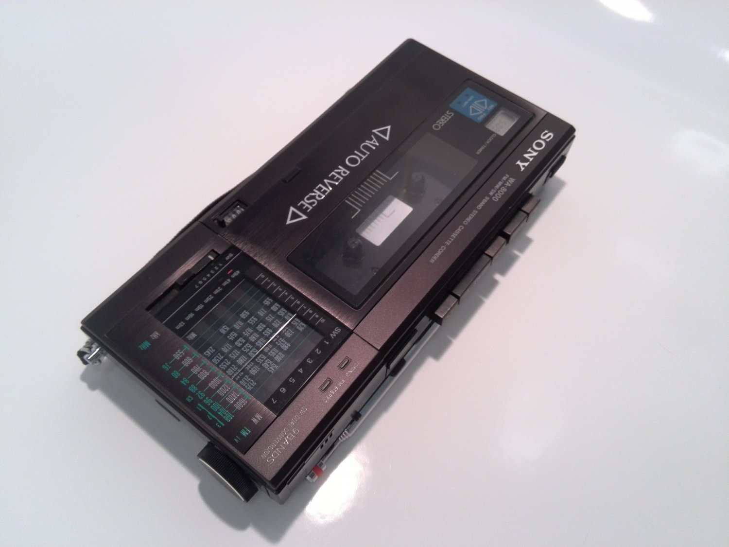 Sony WA-8000 Portable 9 Band Radio Cassette Recorder