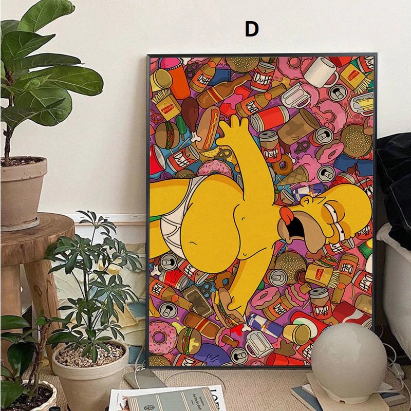 The Simpsons #4 Homer Movie Posters For Home Office Bar - A4 Free Shipping