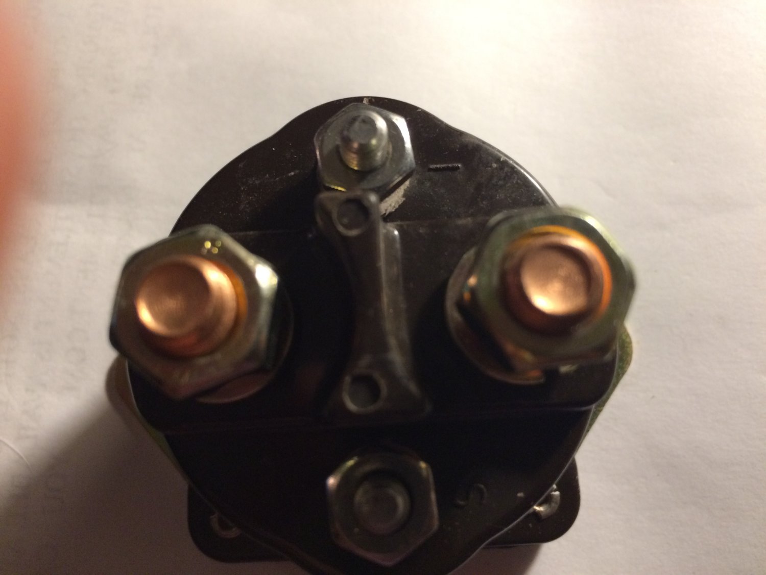 12 V 4 post insulated solenoid with flat bracket