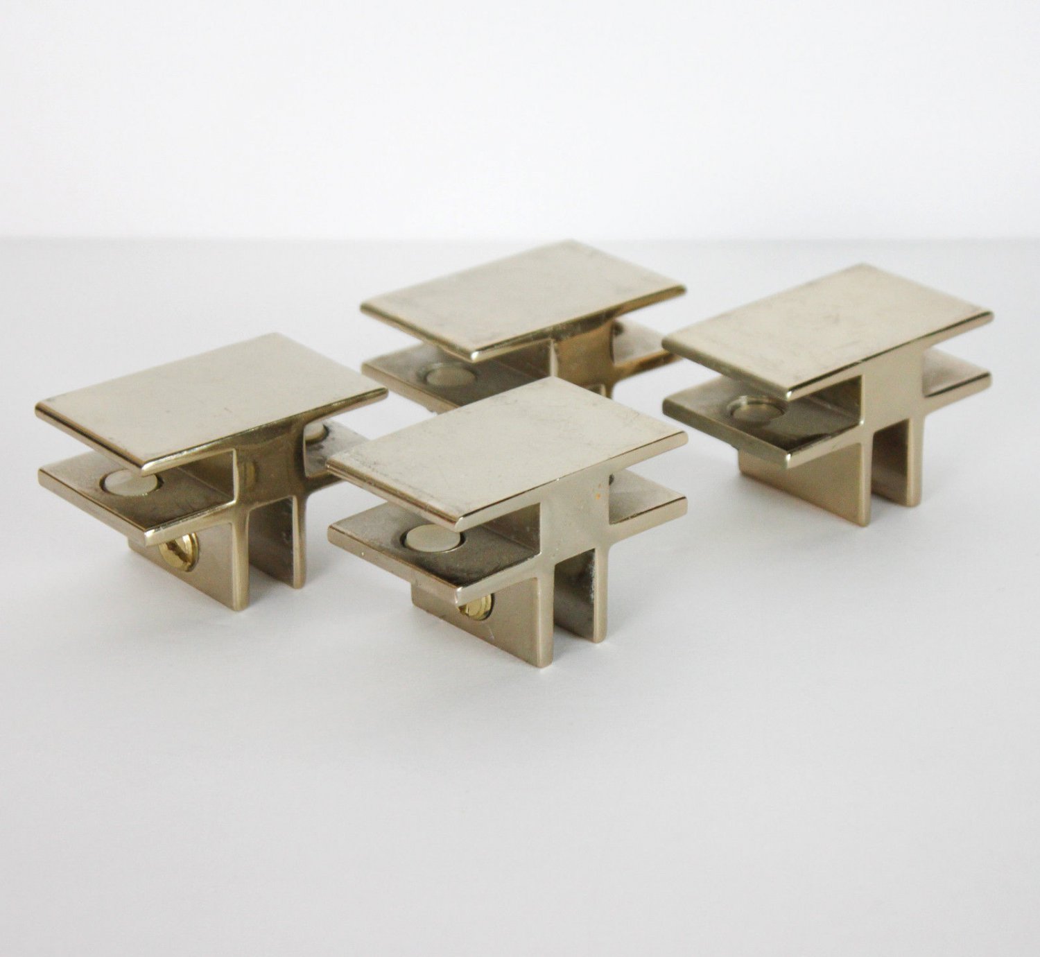 Mid Century Modern Table Brackets Brass Pace Table Etegere Shelf T ...