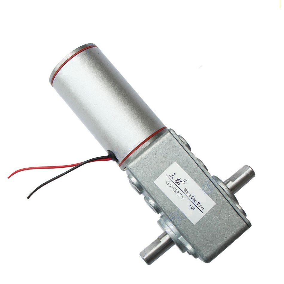 DC 24V 14RPM 18W 40KG.cm High Torque 10mm Double Shaft Low Speed Gear ...