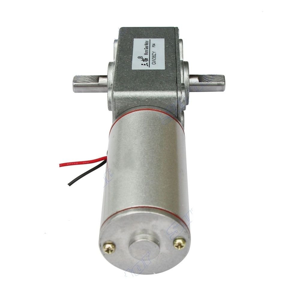 DC 24V 14RPM 18W 40KG.cm High Torque 10mm Double Shaft Low Speed Gear ...