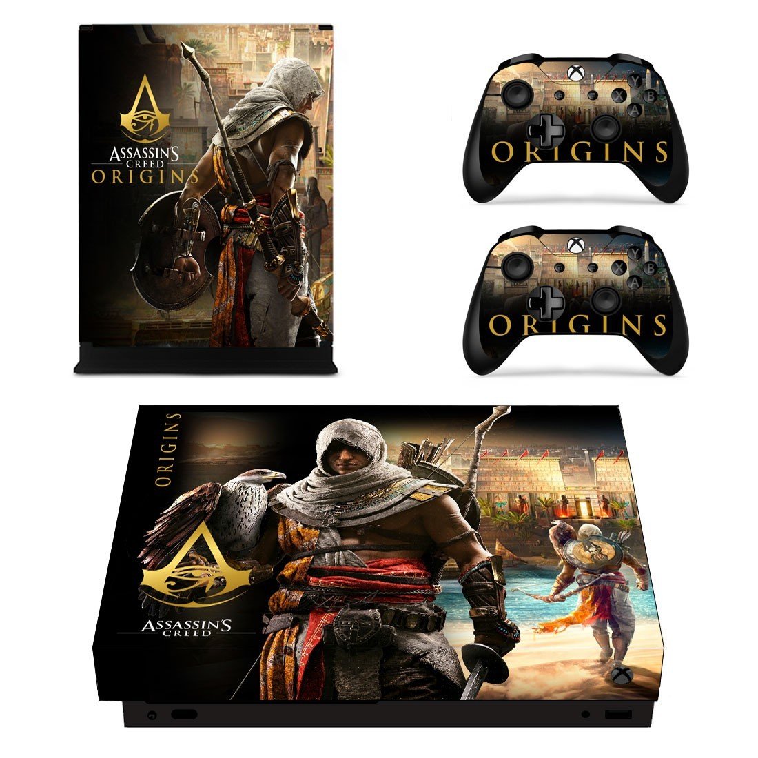 Assassin's Creed Origins decal skin sticker for Xbox One X console and ...