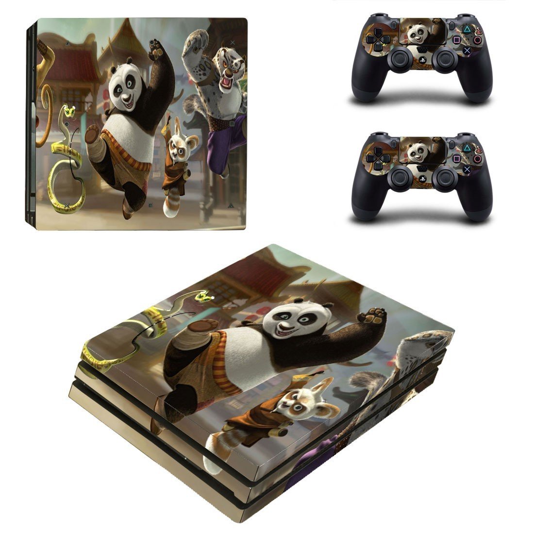 Kung Fu Panda 2 decal skin sticker for PS4 Pro console and controllers