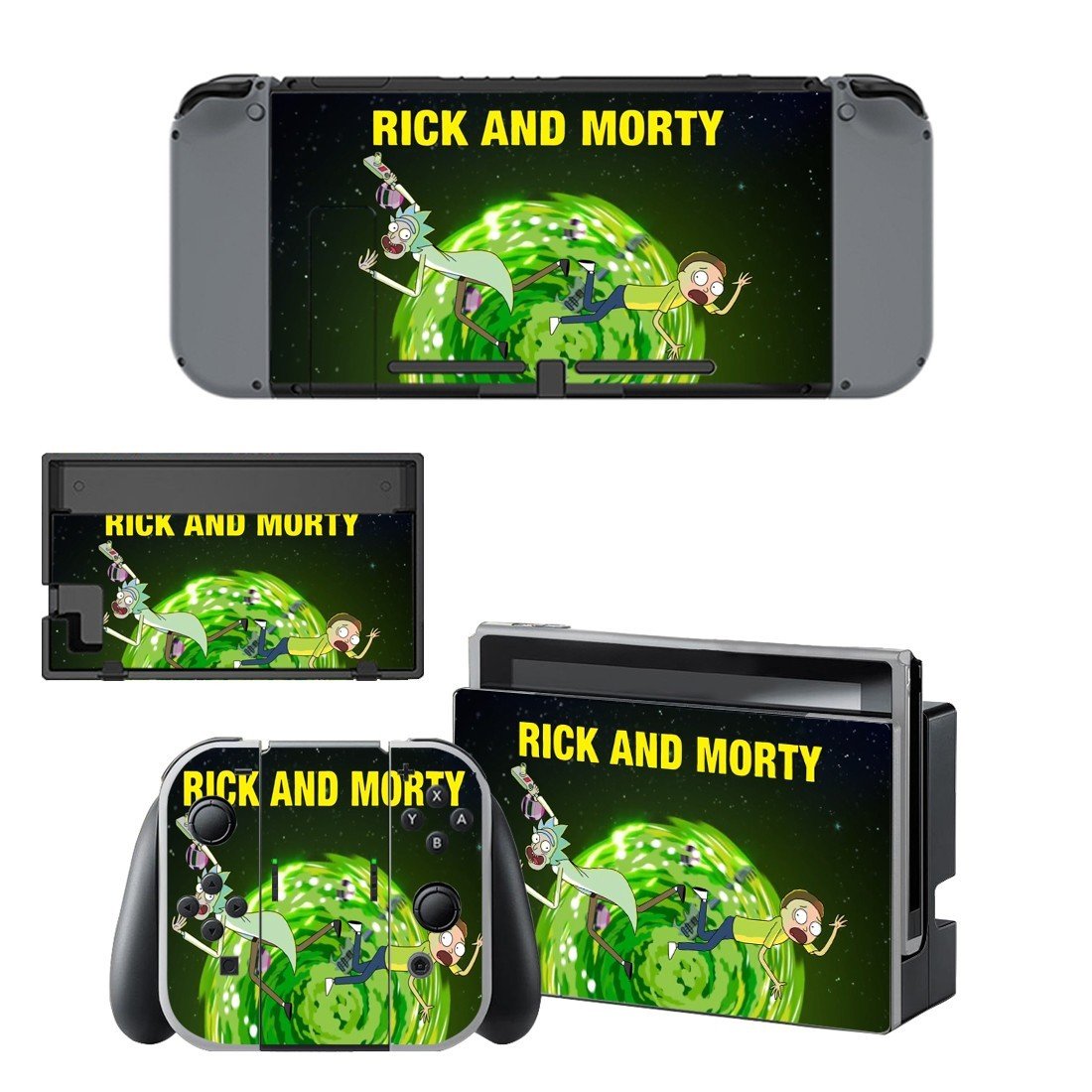 Rick and Morty decal skin sticker for Nintendo Switch console and ...
