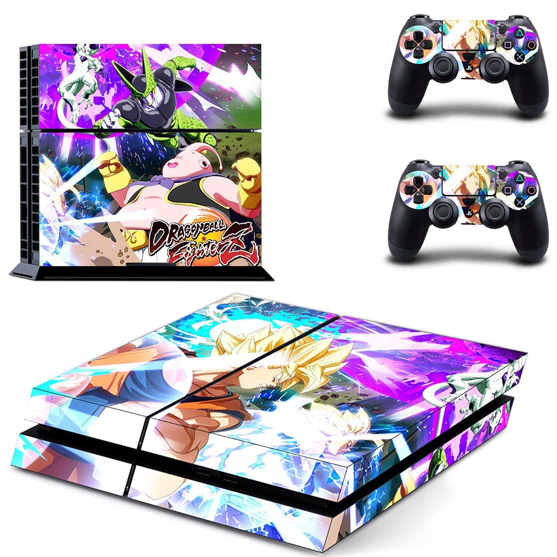 Dragon Ball FighterZ decal skin sticker for PS4 console and controllers
