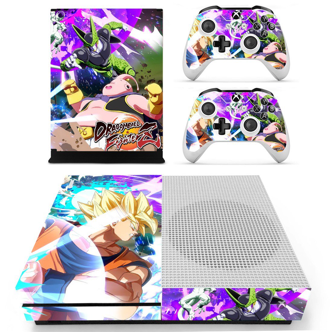 Dragon Ball FighterZ decal skin sticker for Xbox One S console and ...