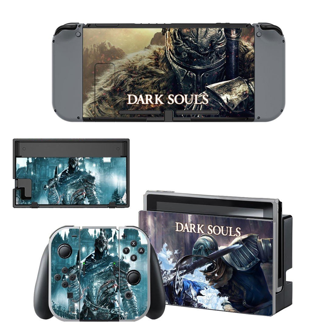 Dark Souls decal skin sticker for Nintendo Switch console and controllers