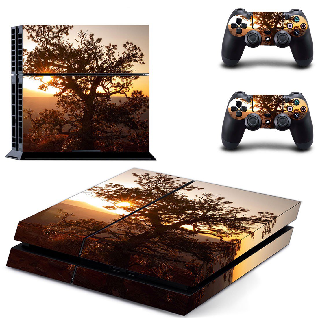 Tree Wallpaper decal skin sticker for PS4 console and controllers