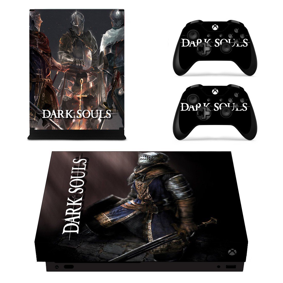 Dark Souls decal skin sticker for Xbox One X console and controllers