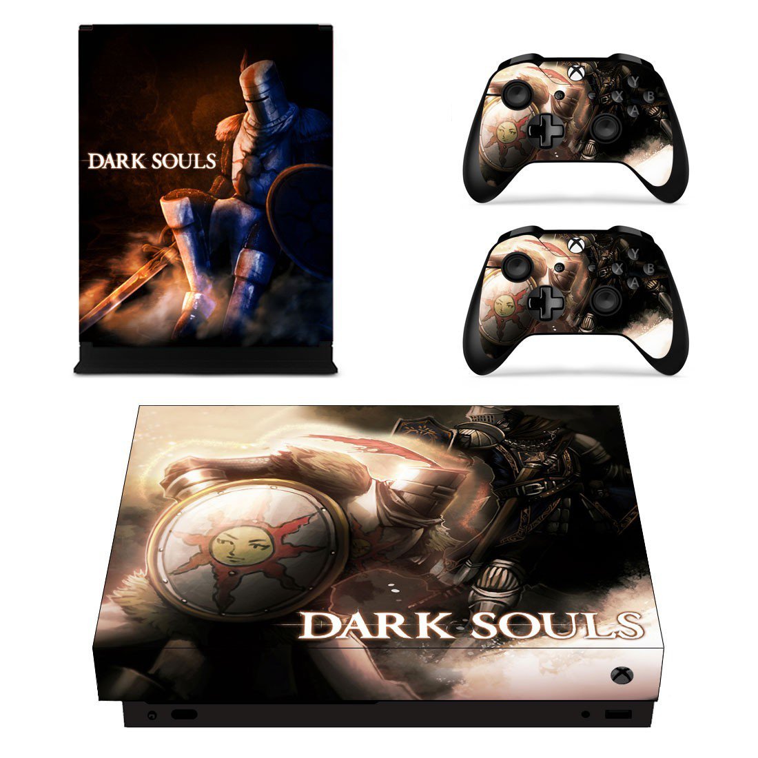 Dark Souls decal skin sticker for Xbox One X console and controllers