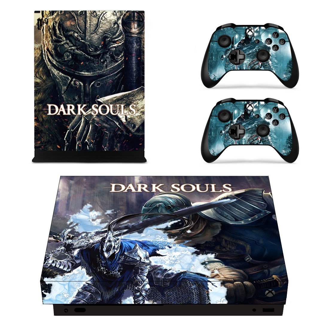 Dark Souls decal skin sticker for Xbox One X console and controllers