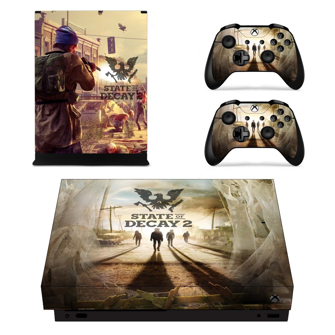State of Decay 2 decal skin sticker for Xbox One X console and controllers
