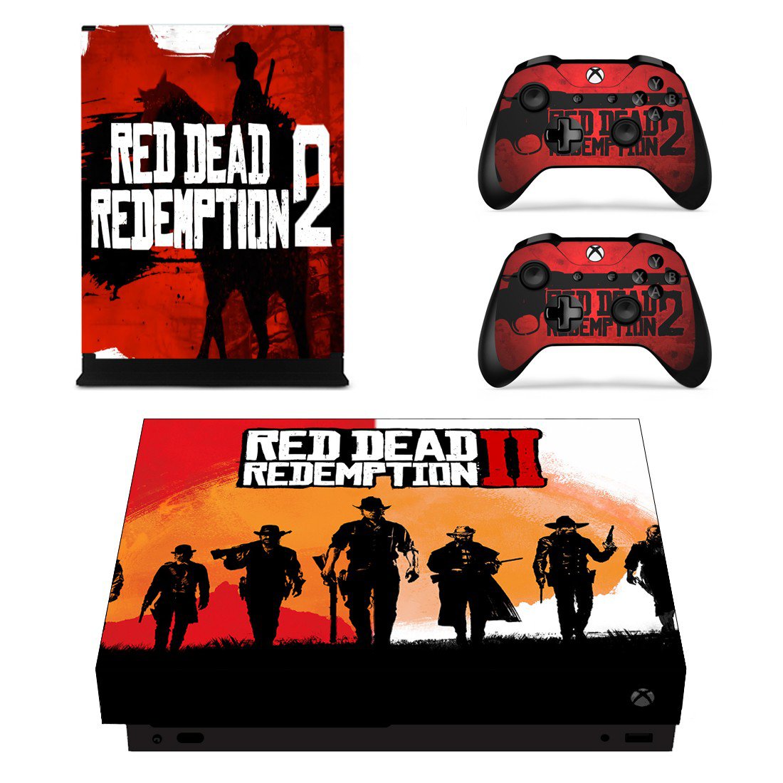 Red Dead Redemption 2 decal skin sticker for Xbox One X console and ...