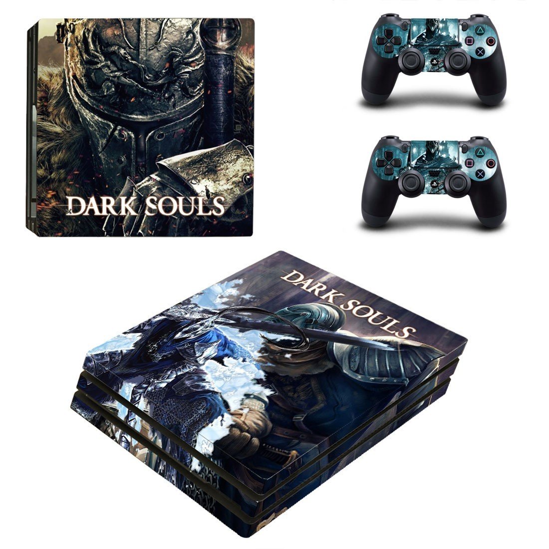 Dark Souls decal skin sticker for PS4 Pro console and controllers