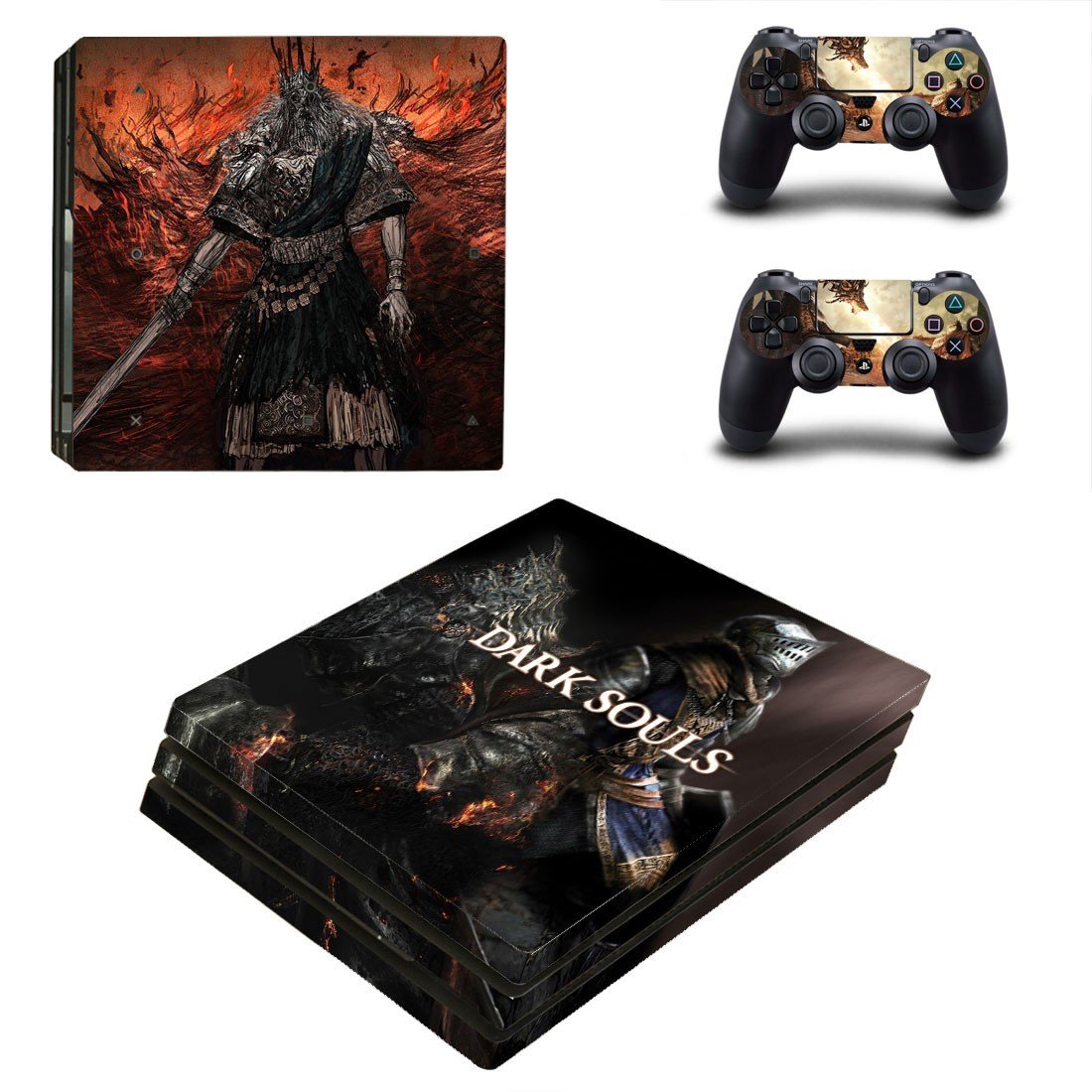 Dark Souls decal skin sticker for PS4 Pro console and controllers