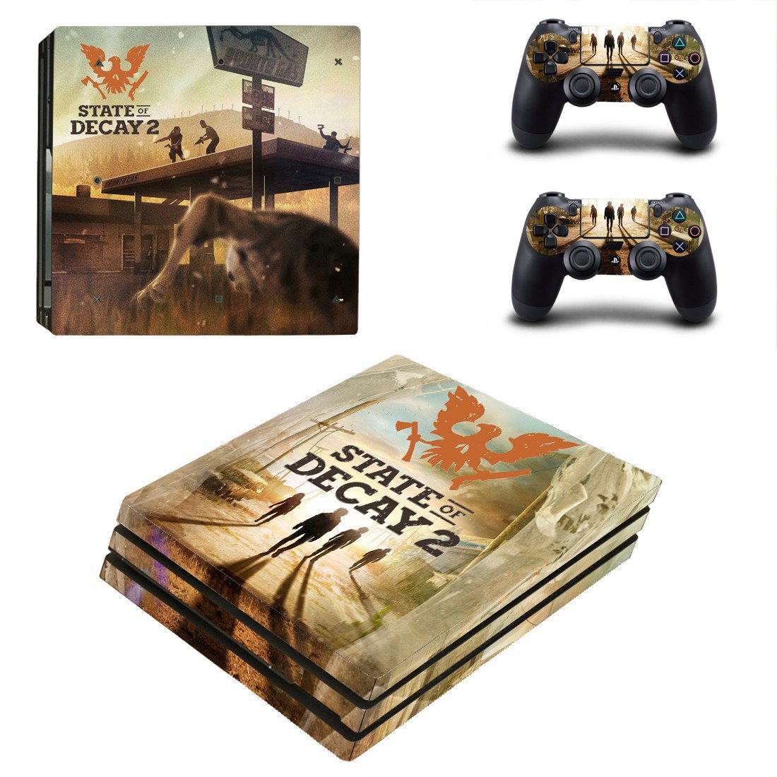 State of Decay 2 decal skin sticker for PS4 Pro console and controllers