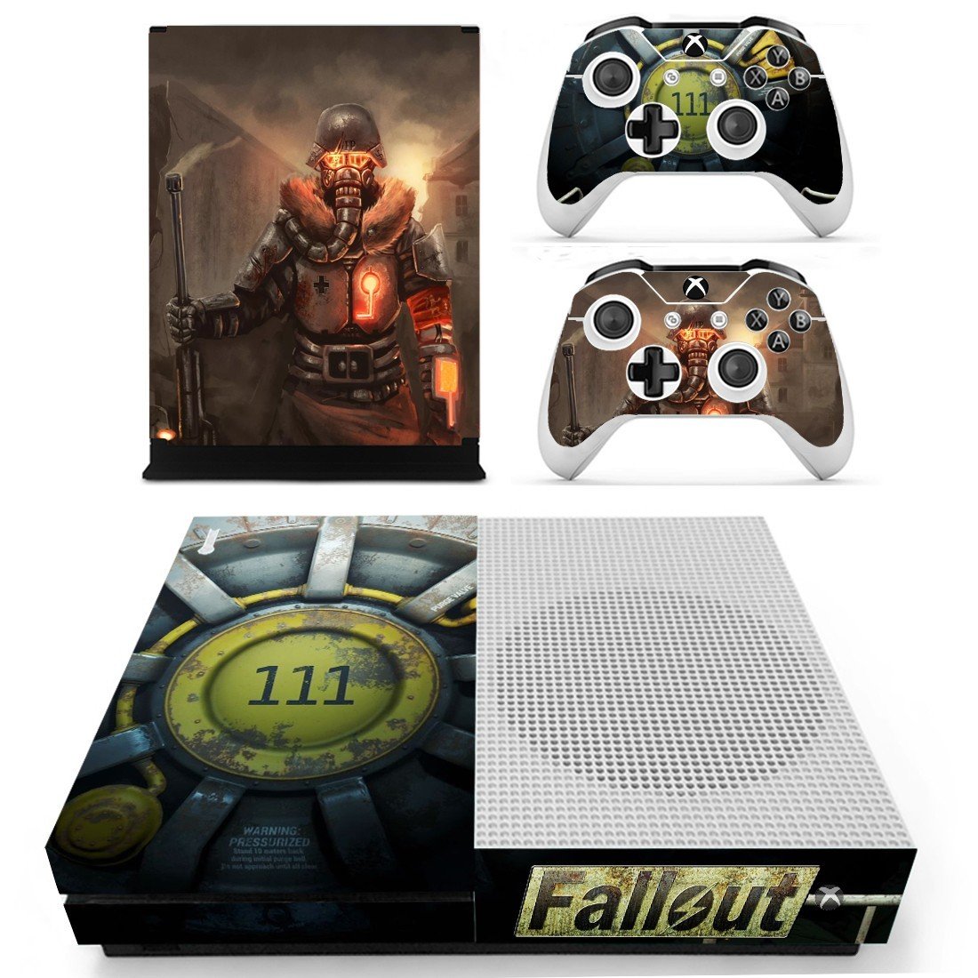 Fallout decal skin sticker for Xbox One S console and controllers