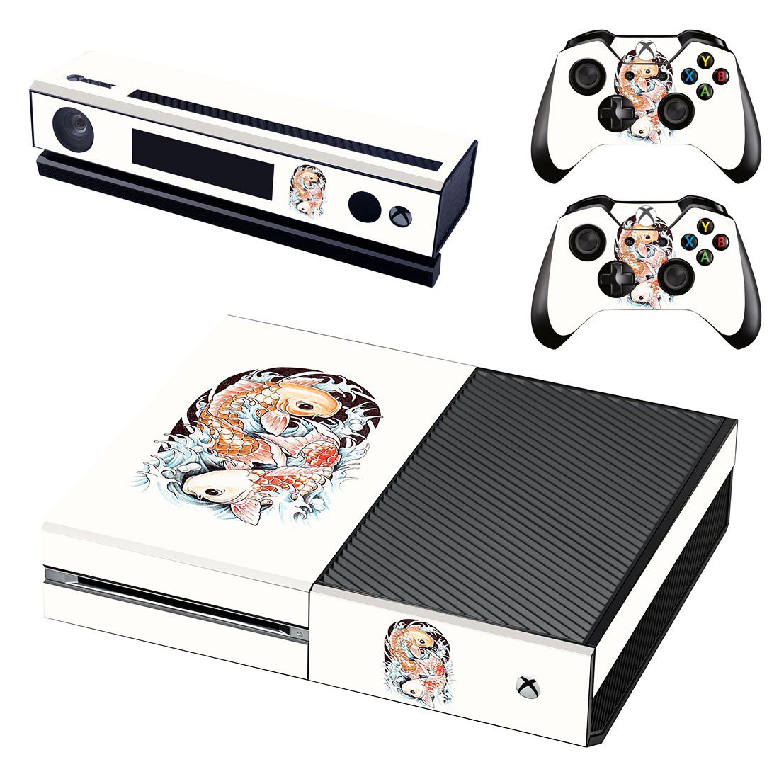 Fish wallpaper decal skin sticker for Xbox One console and controllers