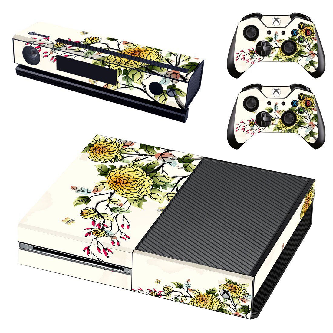 Flower Wallpaper decal skin sticker for Xbox One console and controllers
