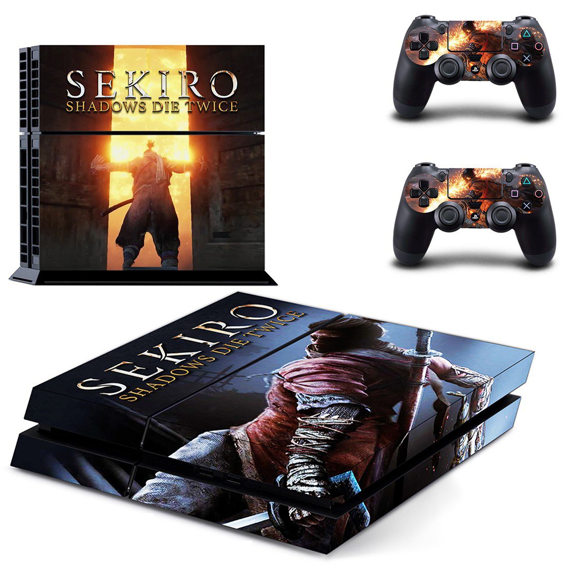 Sekiro Shadows Die Twice decal skin sticker for PS4 console and controllers