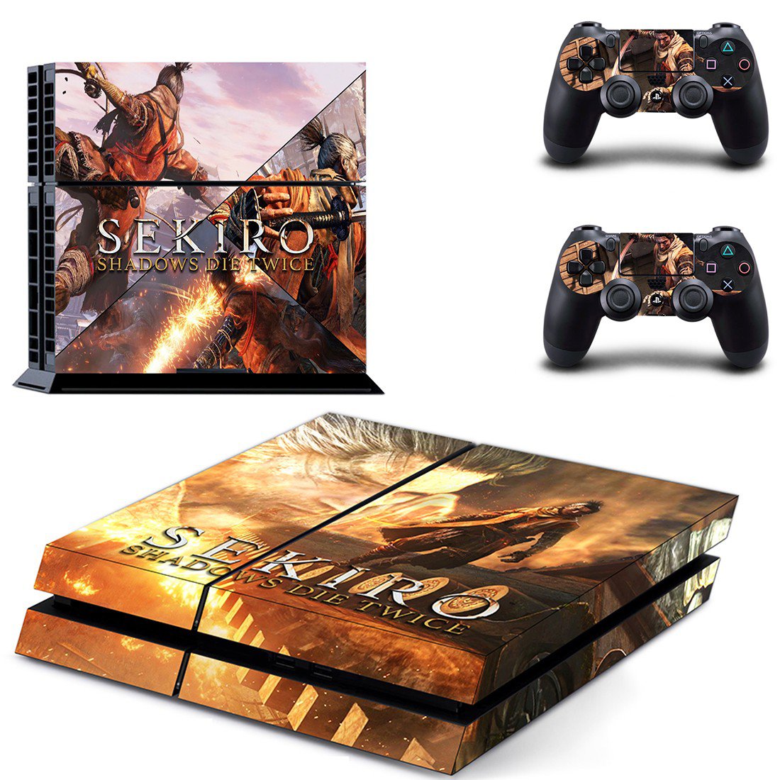 Sekiro Shadows Die Twice decal skin sticker for PS4 console and controllers