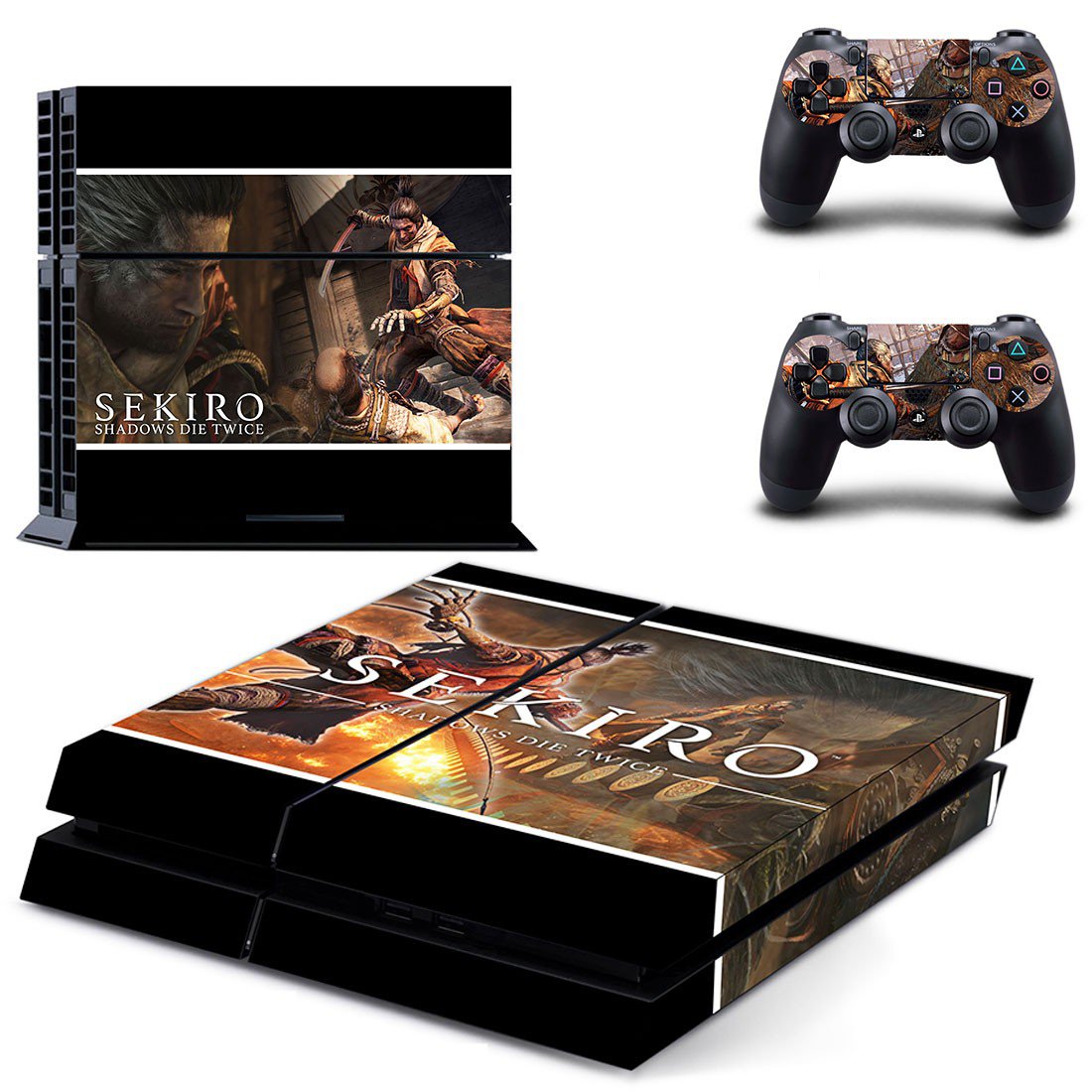 Sekiro Shadows Die Twice decal skin sticker for PS4 console and controllers