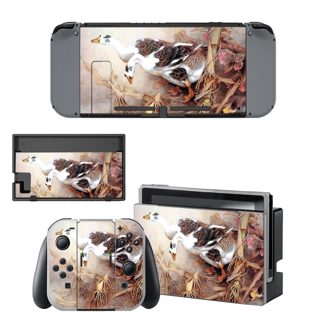 Swan Wallpaper decal skin sticker for Nintendo Switch console and ...