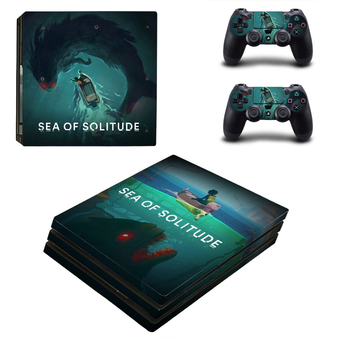 Sea of Solitude decal skin sticker for PS4 Pro console and controllers