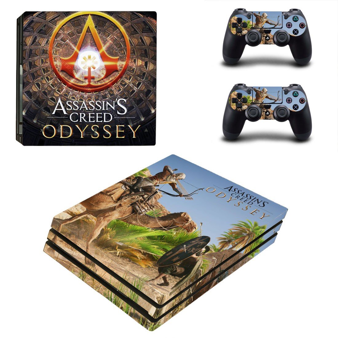 Assassin's Creed Odyssey decal skin sticker for PS4 Pro console and ...