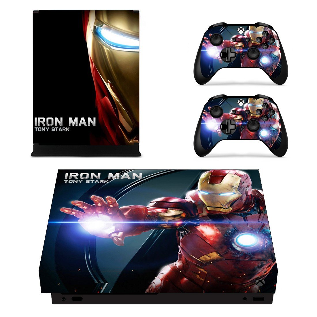 Iron Man tony stark decal skin sticker for Xbox One X console and ...