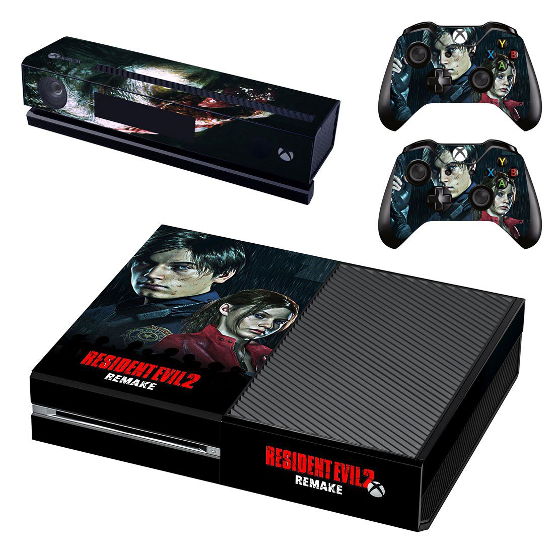 Resident Evil 2 Remake decal skin sticker for Xbox One console and ...