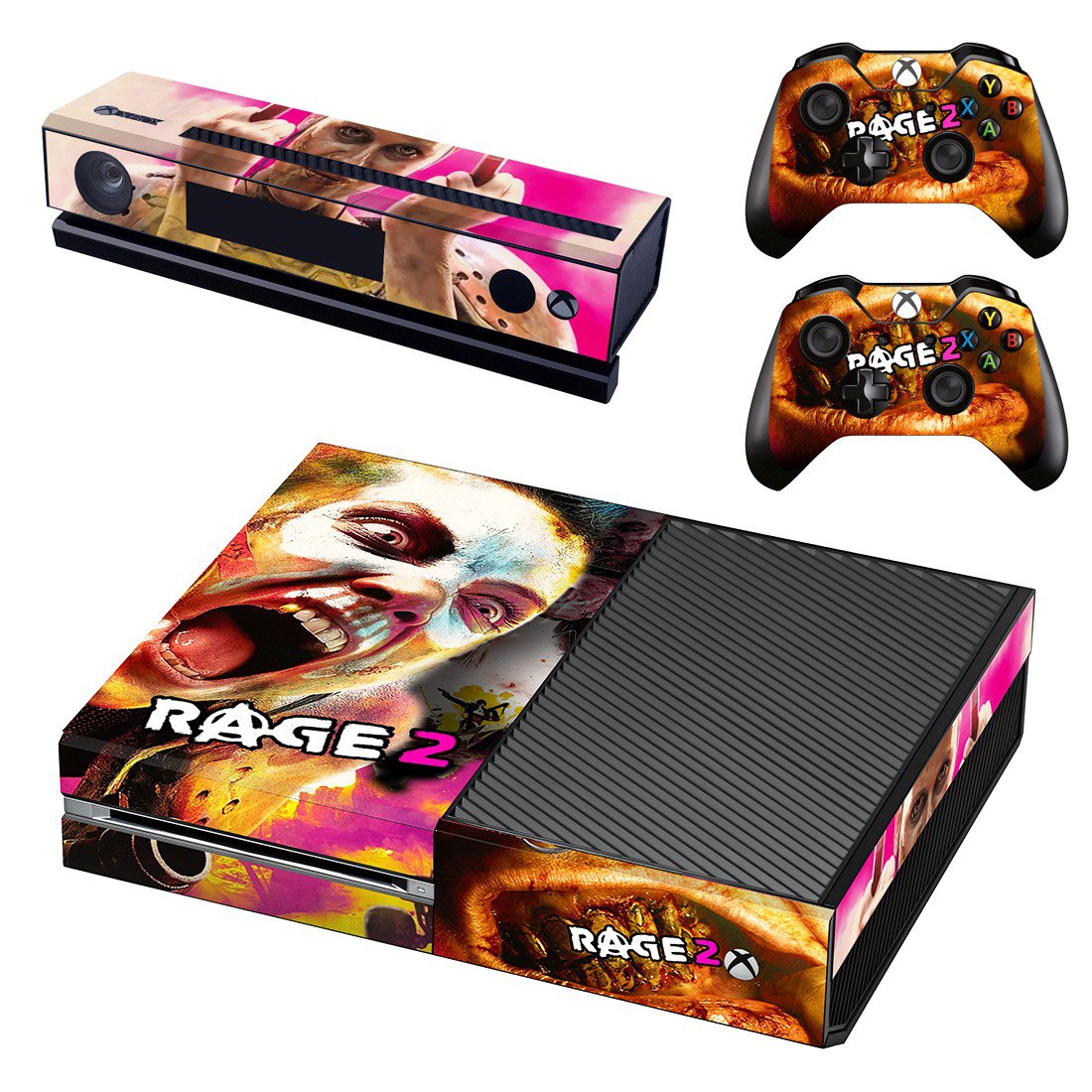 Rage 2 decal skin sticker for Xbox One console and controllers