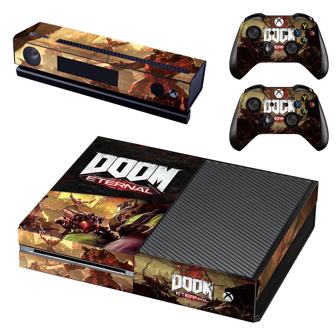 Doom Eternal decal skin sticker for Xbox One console and controllers