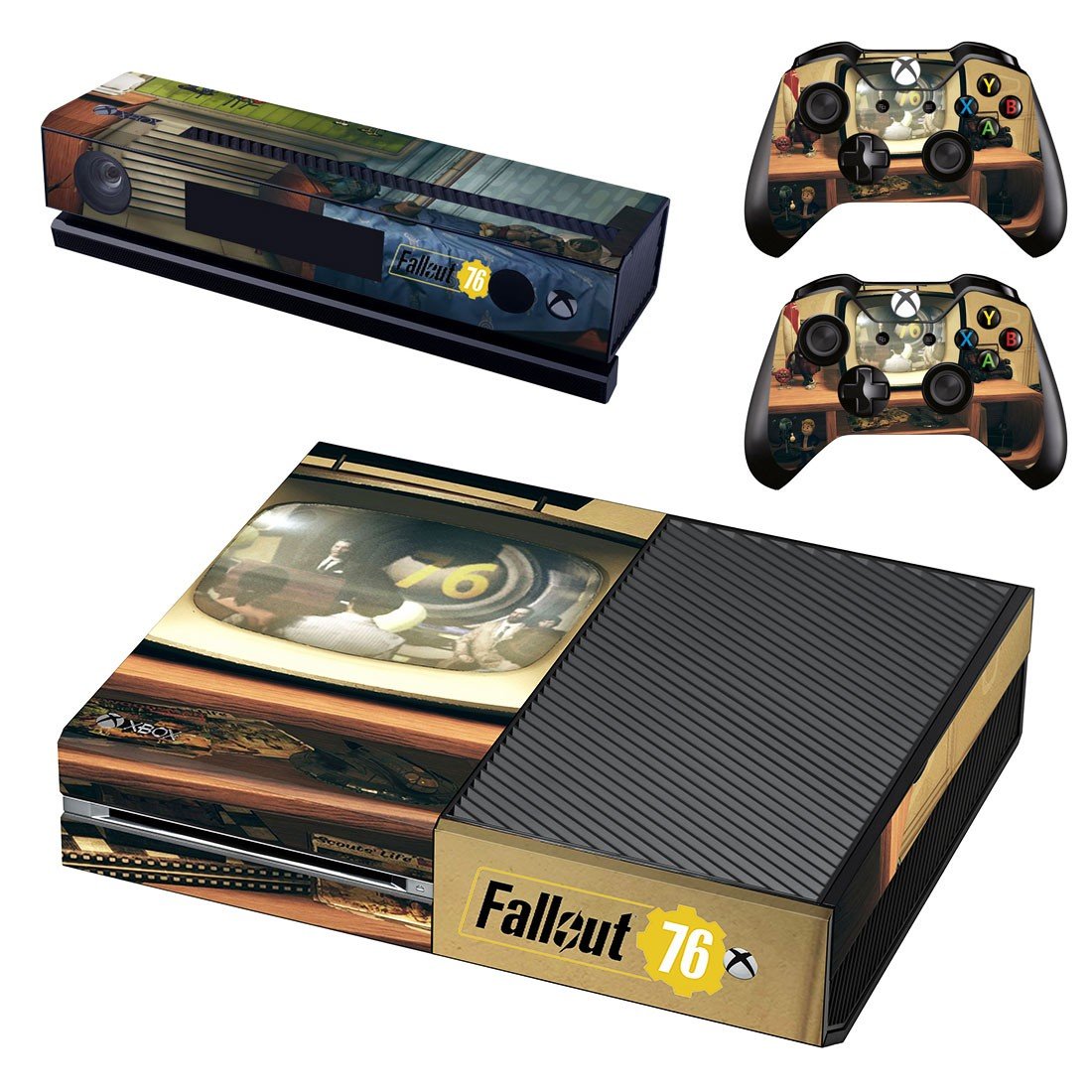 Fallout 76 decal skin sticker for Xbox One console and controllers