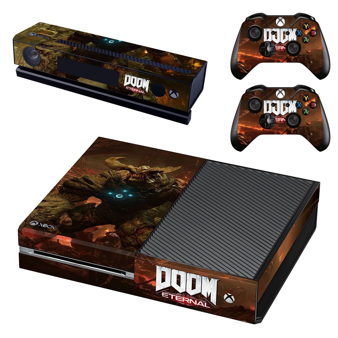 Doom Eternal decal skin sticker for Xbox One console and controllers