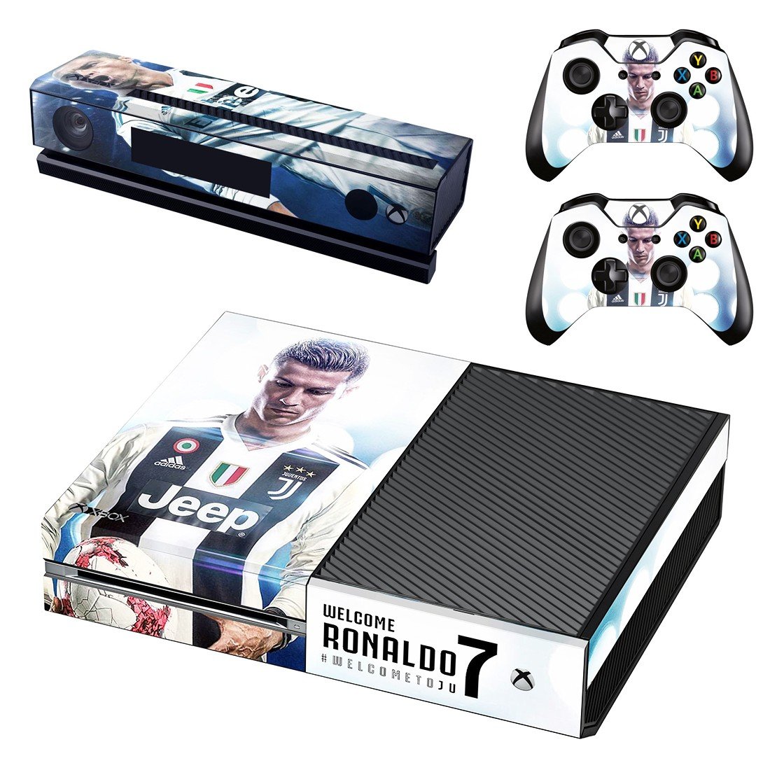 Cristiano Ronaldo decal skin sticker for Xbox One console and controllers
