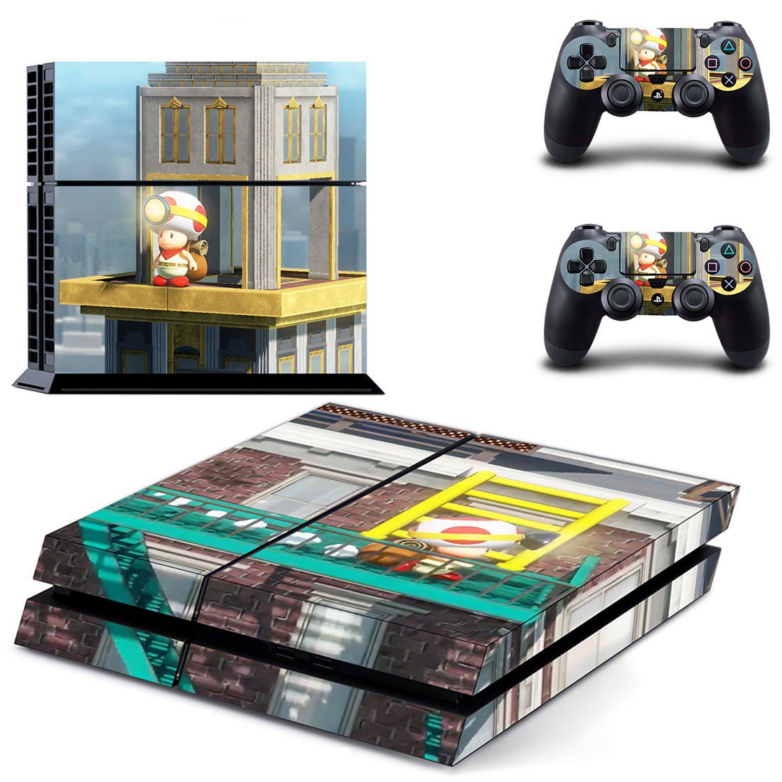 Captain Toad decal skin sticker for PS4 console and controllers