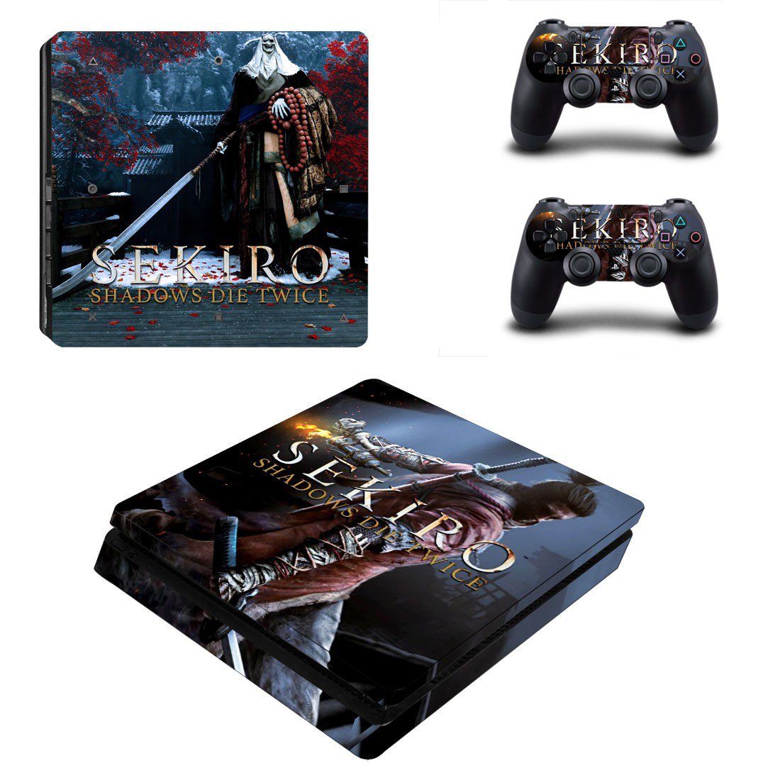Sekiro Shadows Die Twice decal skin sticker for PS4 Slim console and ...