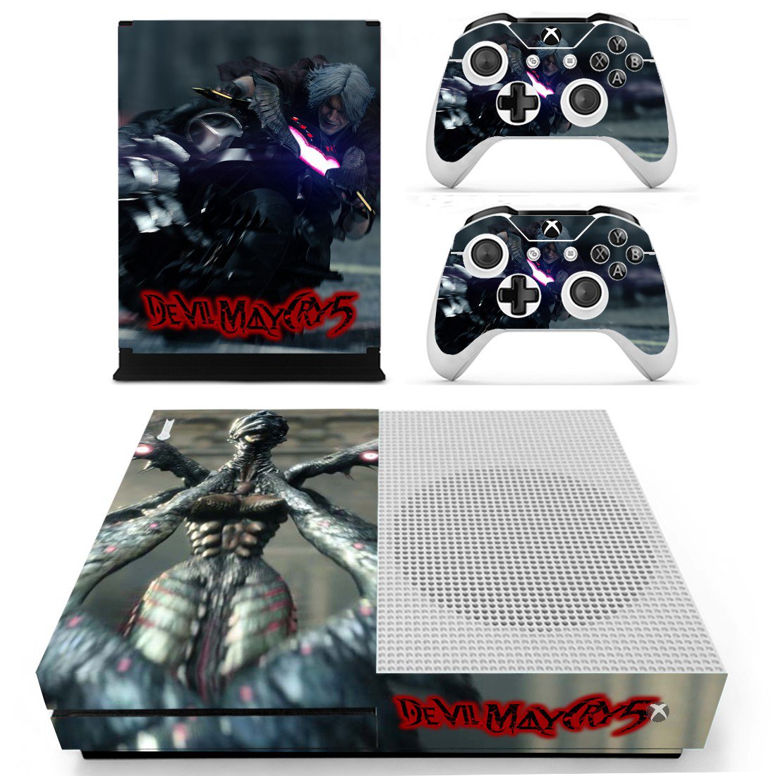 Devil May Cry 5 decal skin sticker for Xbox One S console and controllers