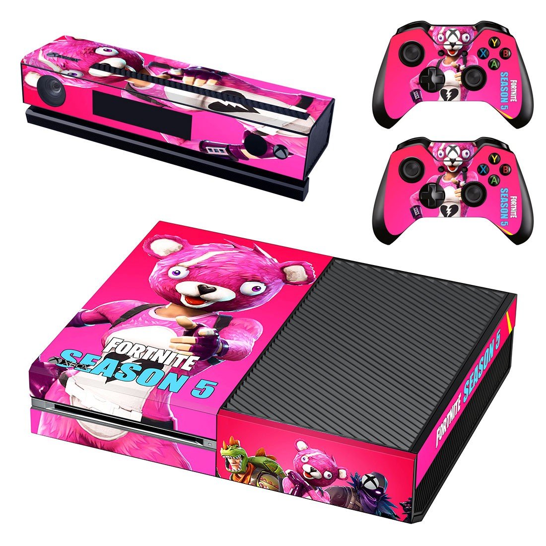 Fortnite decal skin sticker for Xbox One console and controllers