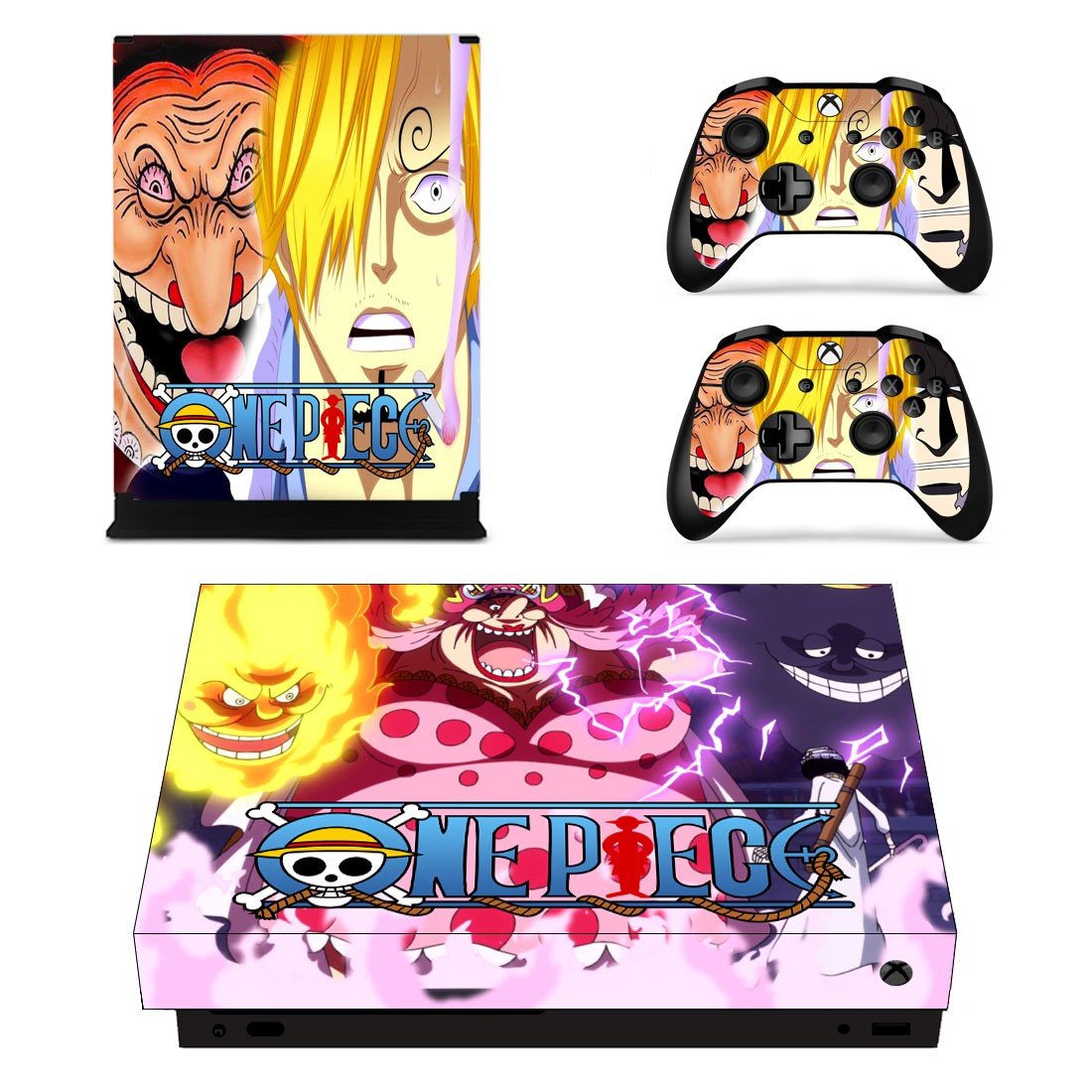 Onepiece decal skin sticker for Xbox One X console and controllers