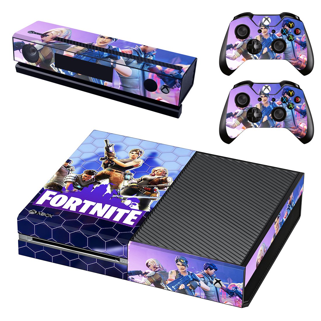 Fortnite decal skin sticker for Xbox One console and controllers