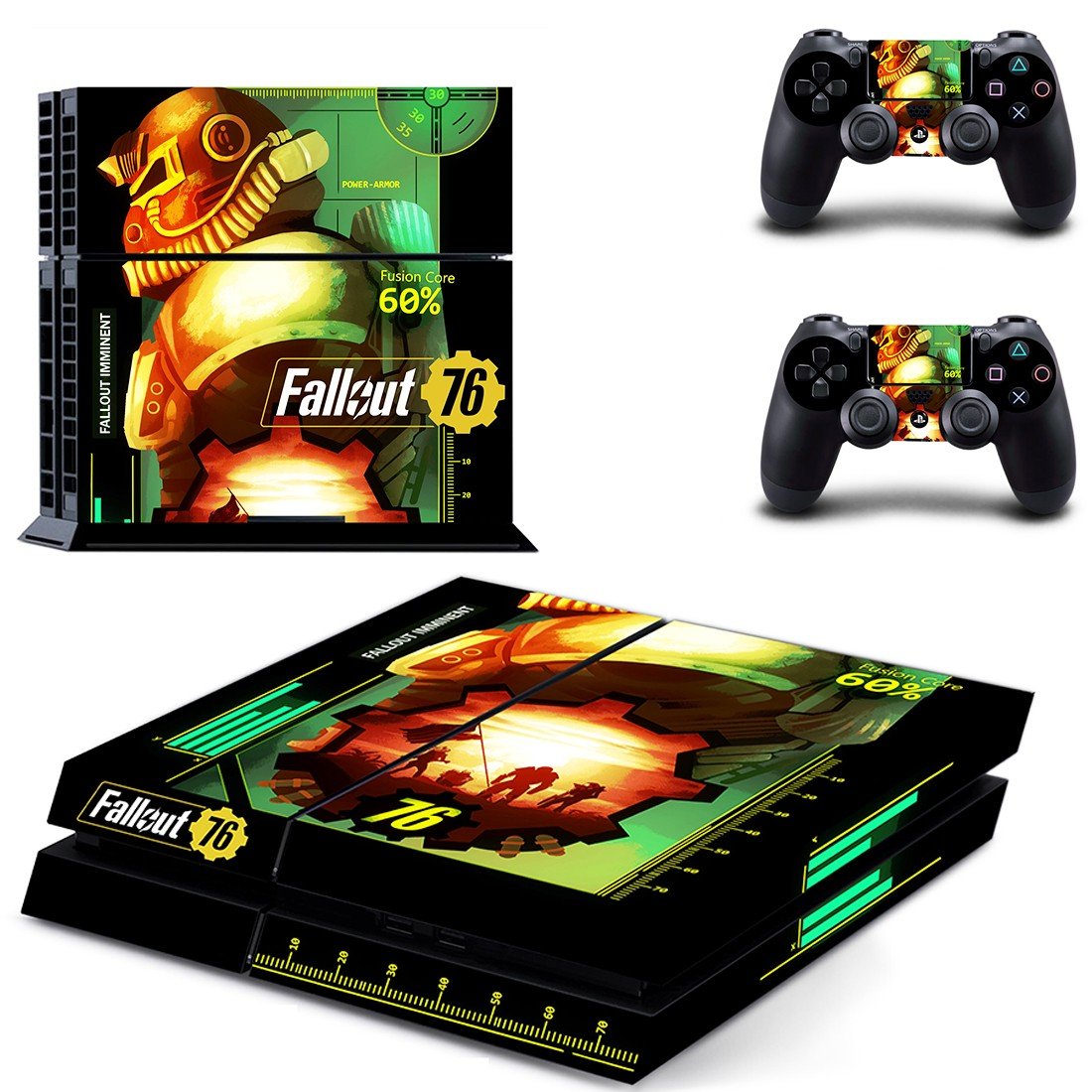 Fallout 76 decal skin sticker for PS4 console and controllers