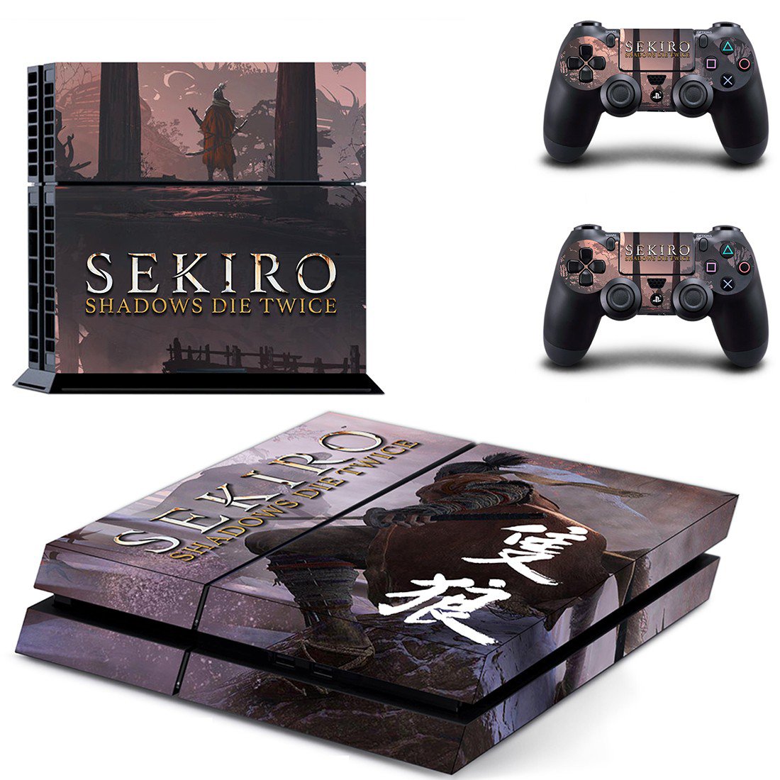 Sekiro decal skin sticker for PS4 console and controllers