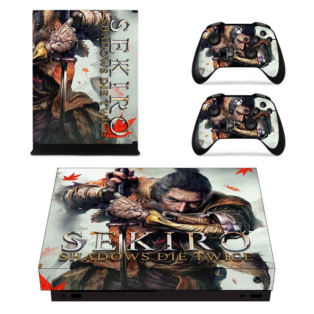 Sekiro decal skin sticker for Xbox One X console and controllers