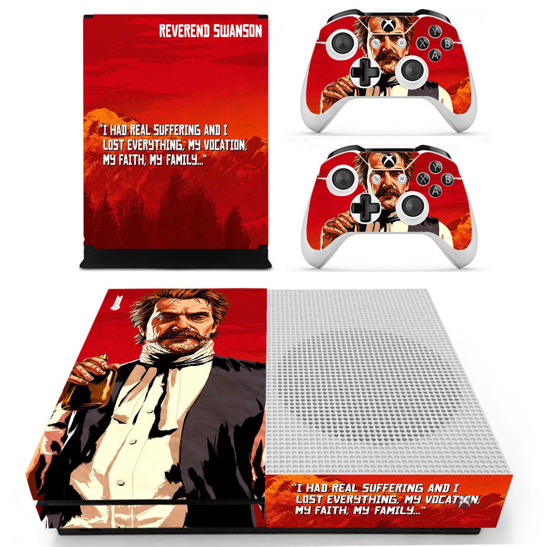 Red Dead Redemption 2 decal skin sticker for Xbox One S console and ...