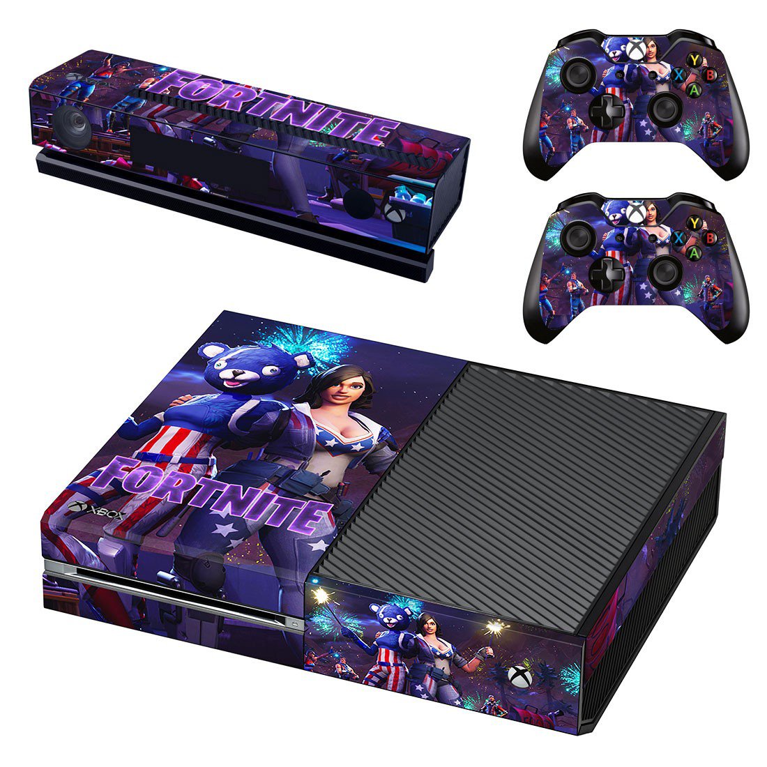 Fortnite decal skin sticker for Xbox One console and controllers
